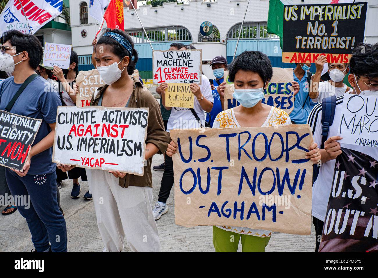 Quezon City, Quezon City, Philippines. 11th Apr, 2023. Protesters ...