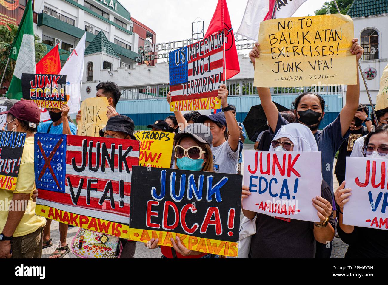 Quezon City, Quezon City, Philippines. 11th Apr, 2023. Protesters ...