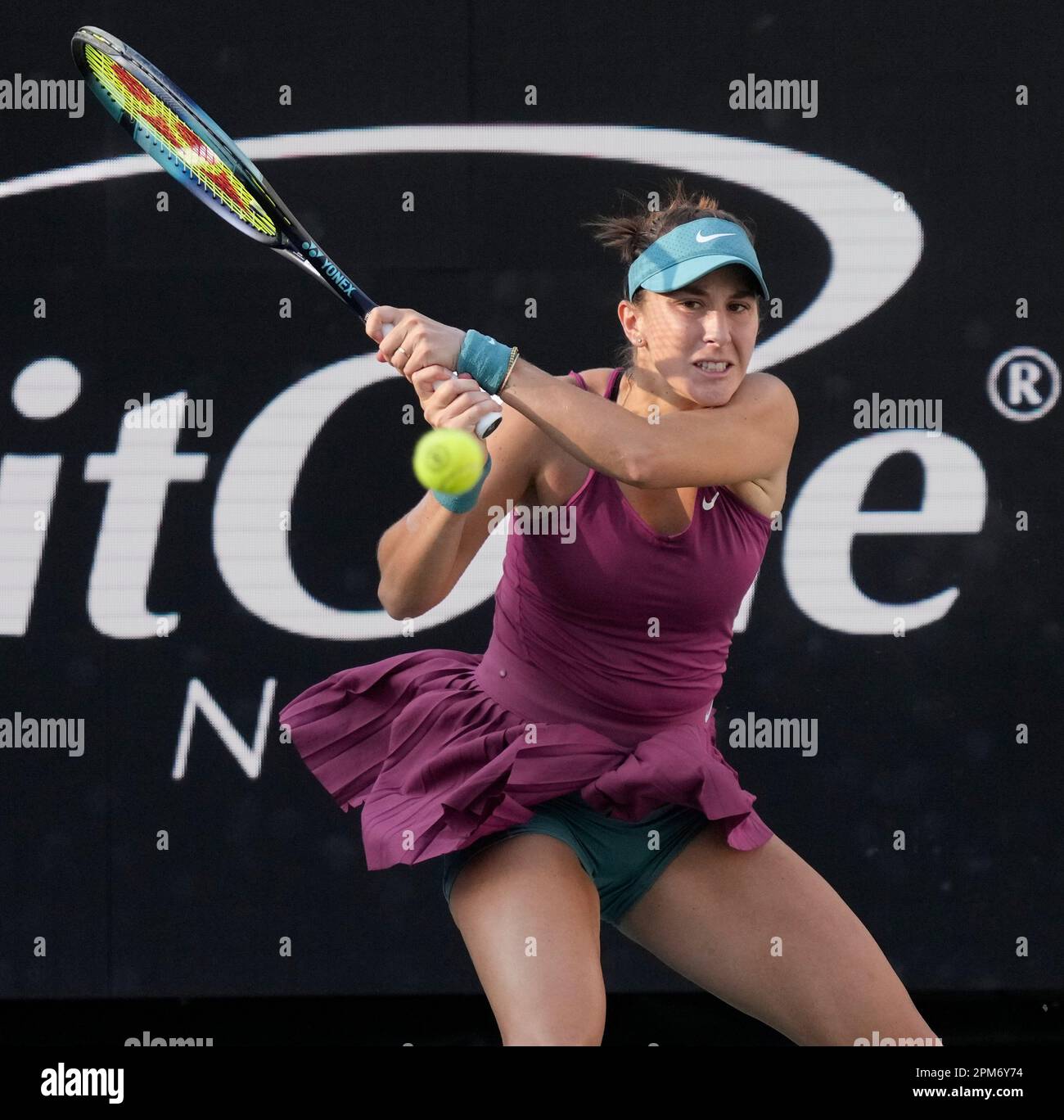 April 7, 2023: Belinda Bencic (SUI) defeated Ekaterina Alexandrova (RUS ...