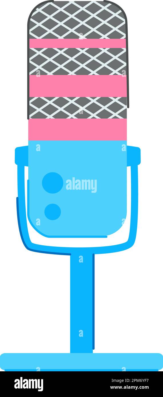 audio microphone music cartoon vector illustration Stock Vector Image ...