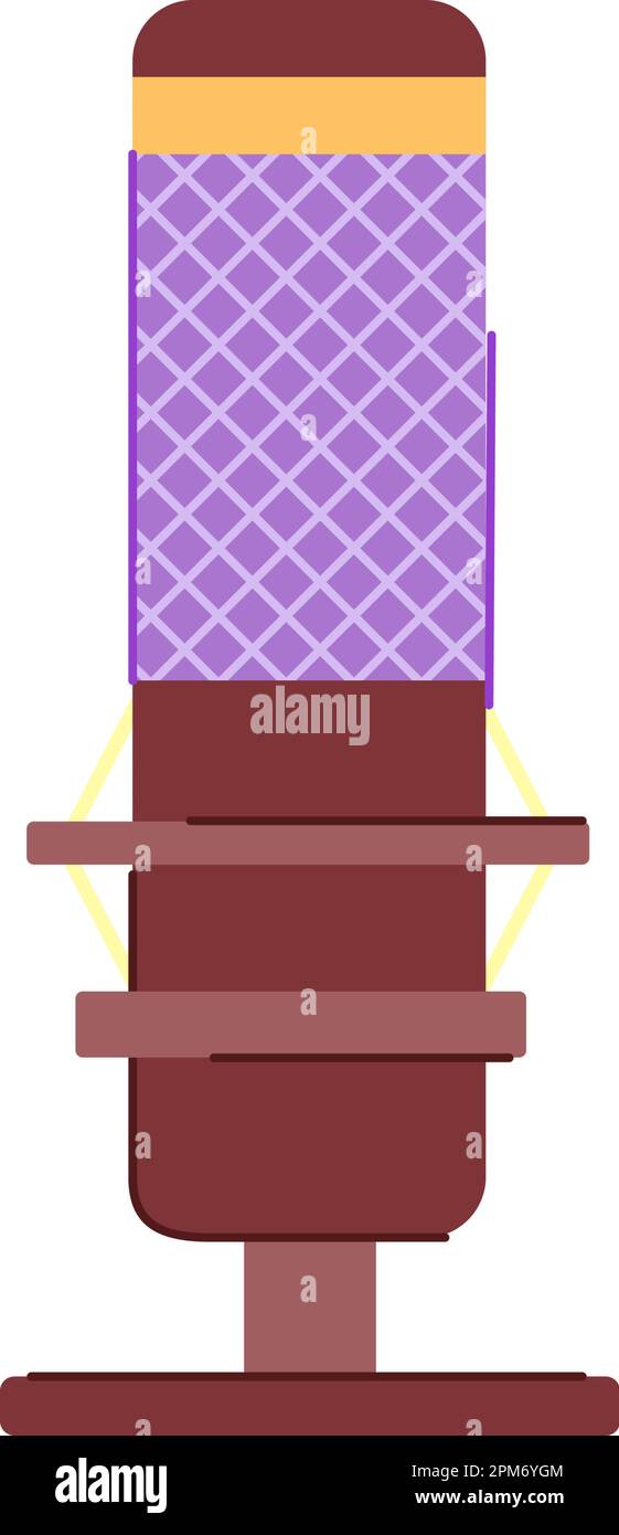 studio microphone music cartoon vector illustration Stock Vector Image ...