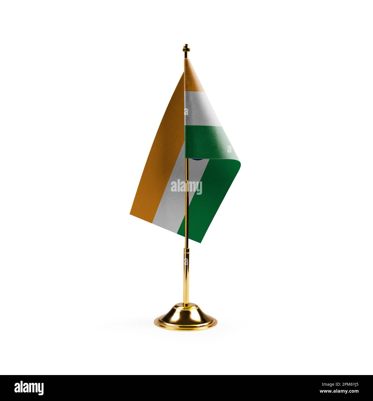 Small national flag of the India on a white background Stock Photo - Alamy
