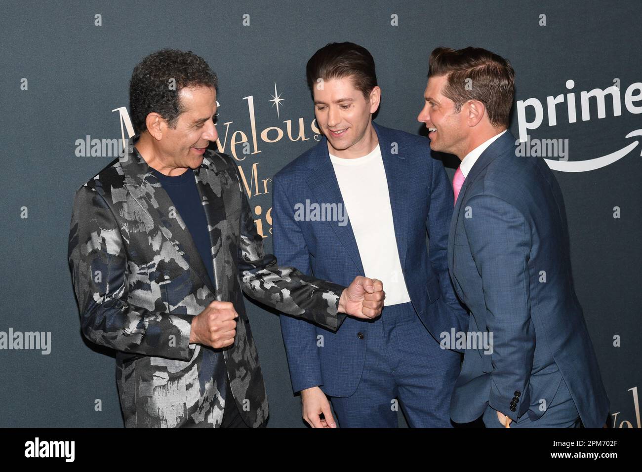 New York, USA. 11th Apr, 2023. Tony Shalhoub, Michael Zegen and Jason ...
