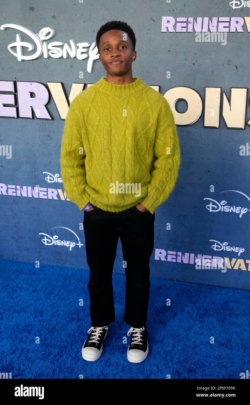 Jermaine Harris poses at the premiere of the four-part Disney+ ...