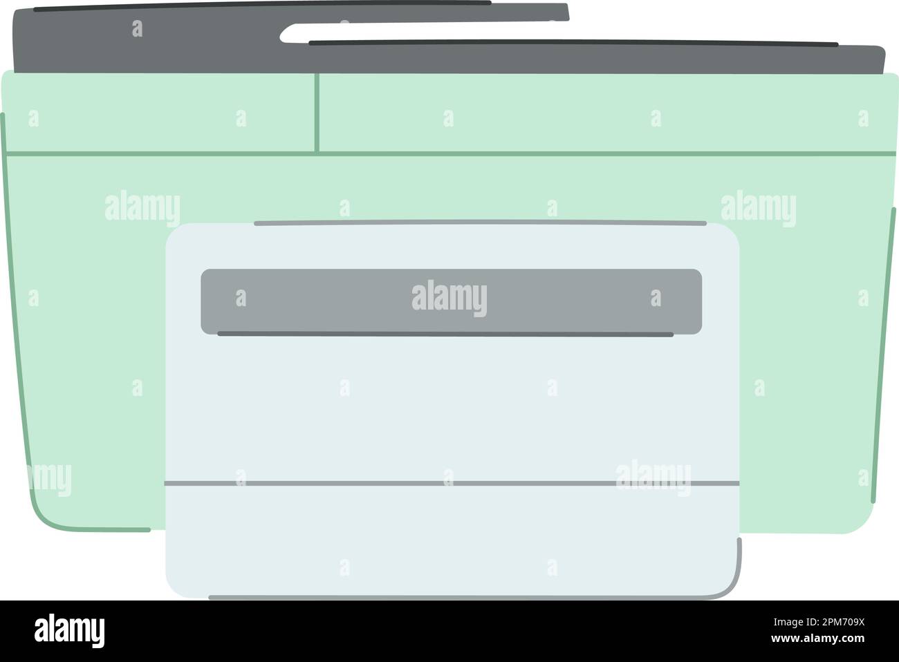 fax printer paper cartoon vector illustration Stock Vector Image & Art ...