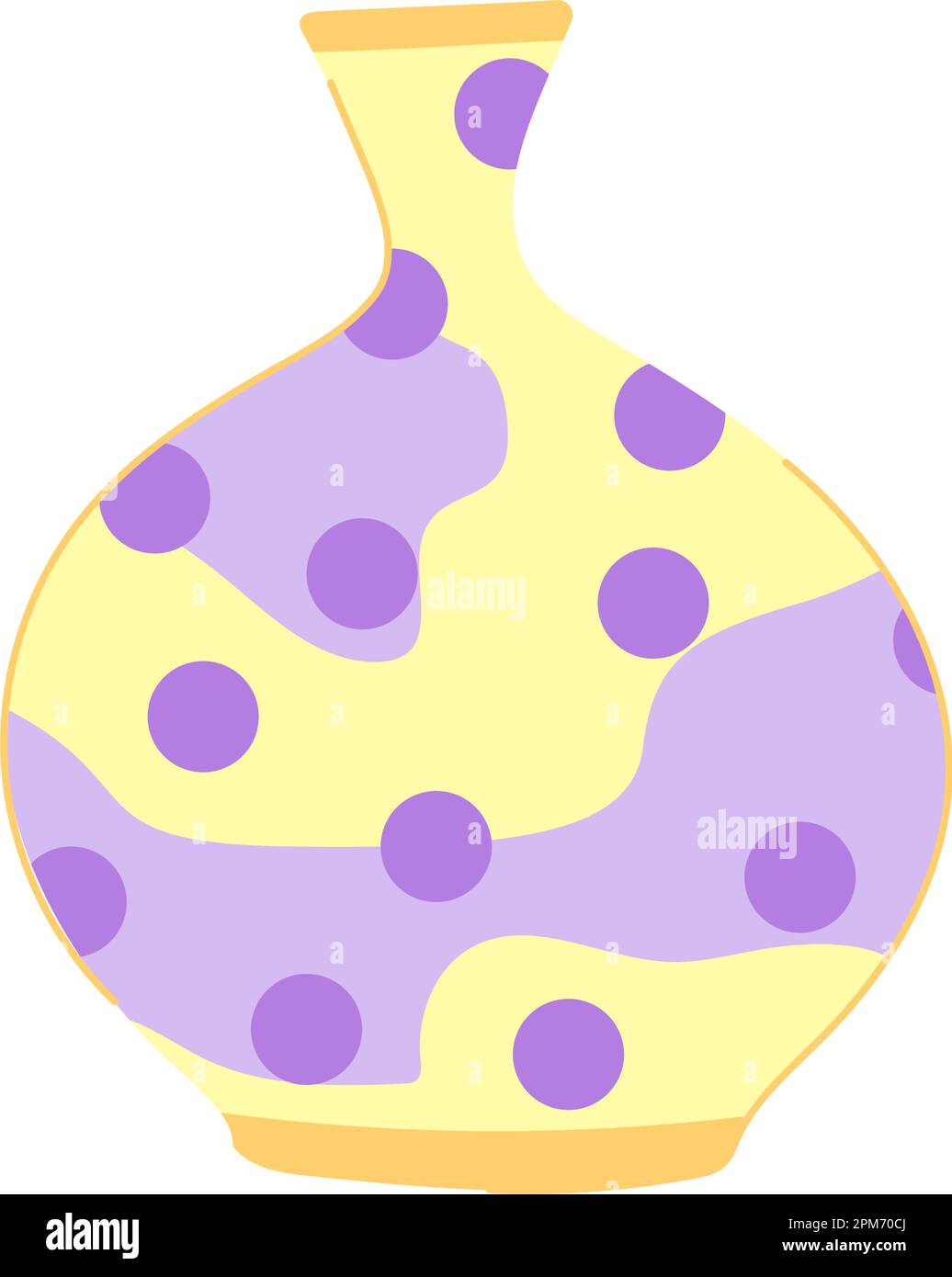 bouquet vase flower cartoon vector illustration Stock Vector Image ...