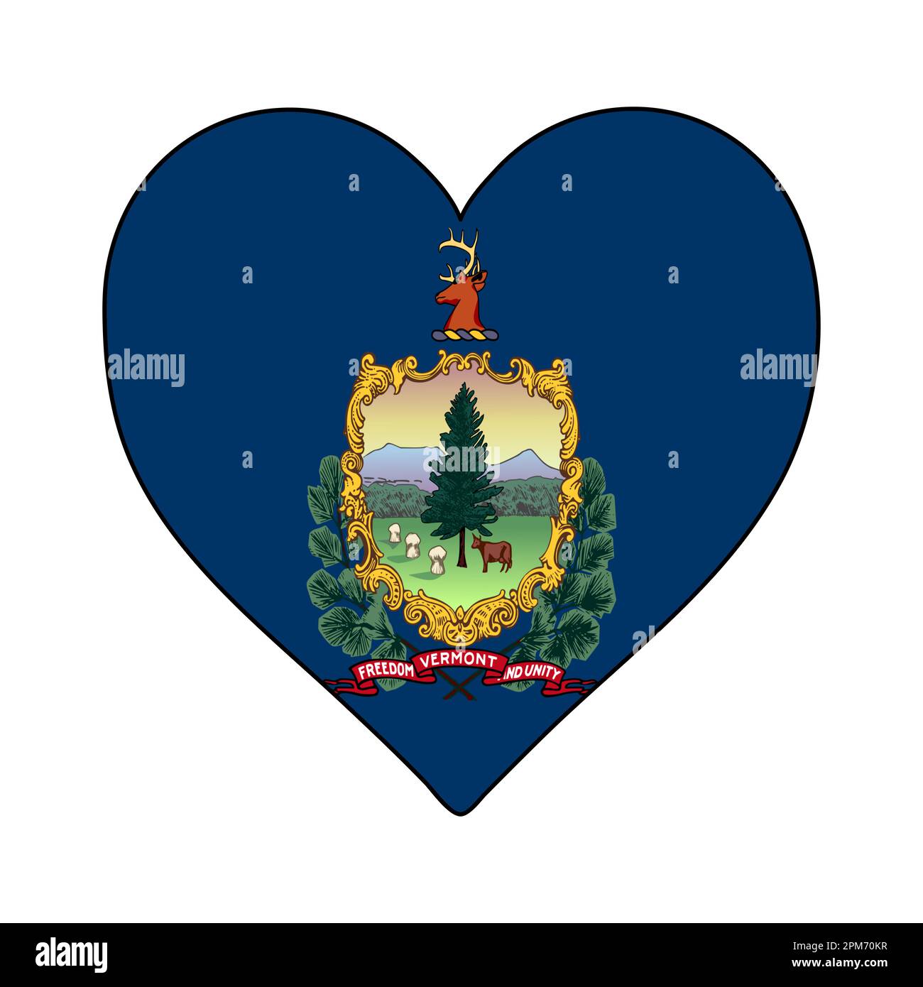 Vermont heart Stock Vector Images - Alamy