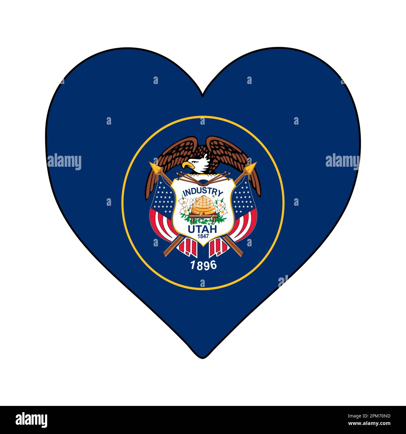 Utah Heart Shape Flag. Love Utah. Visit Utah. Northern America. America ...