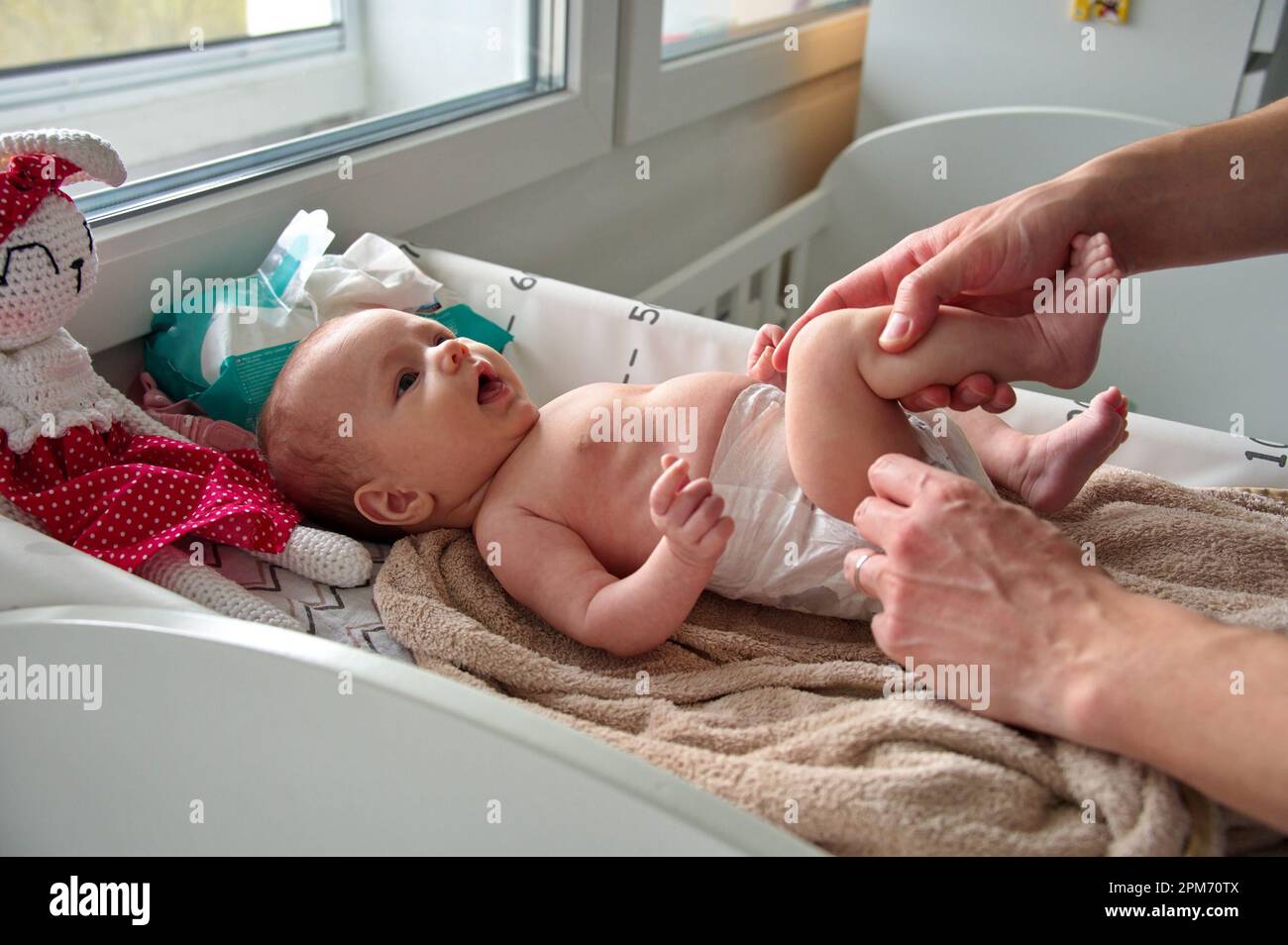 Changing diapers hi-res stock photography and images - Alamy