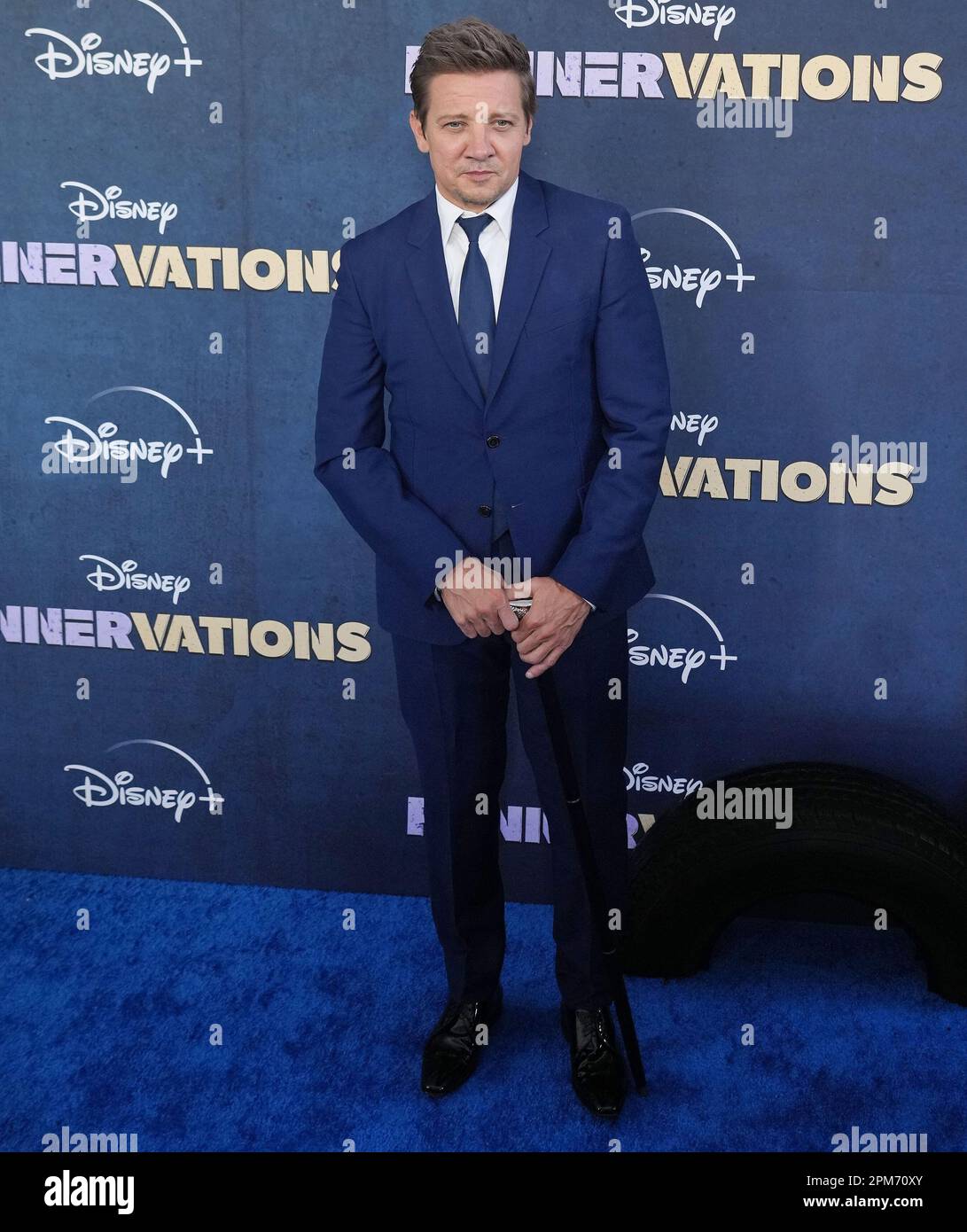 Los Angeles, USA. 11th Apr, 2023. Jeremy Renner arrives at the Disney ...