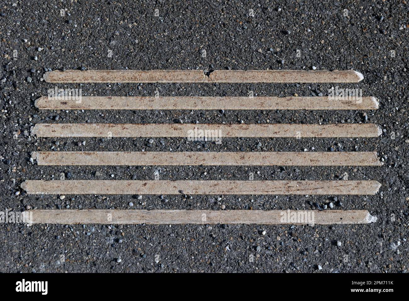 SWITZERLAND - MARCH 04, 2023: Tactile paving with textured pavement ...
