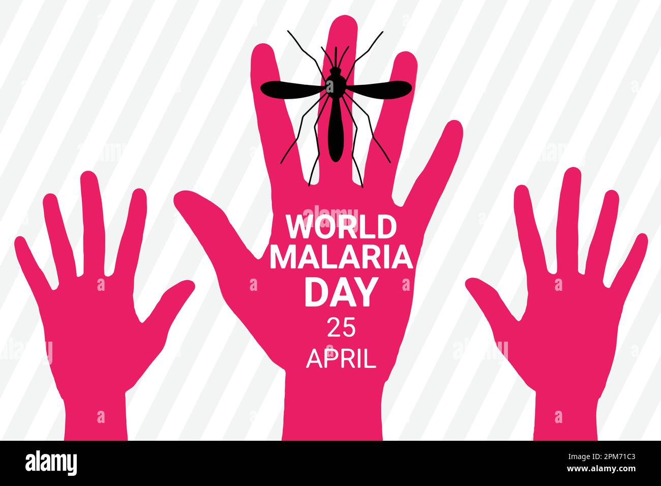 World Malaria Day. April 25. Template for background, banner, card ...