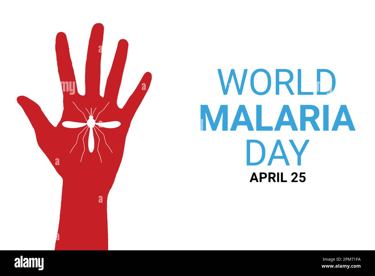 World Malaria Day. April 25. Vector illustration. Design for banner ...