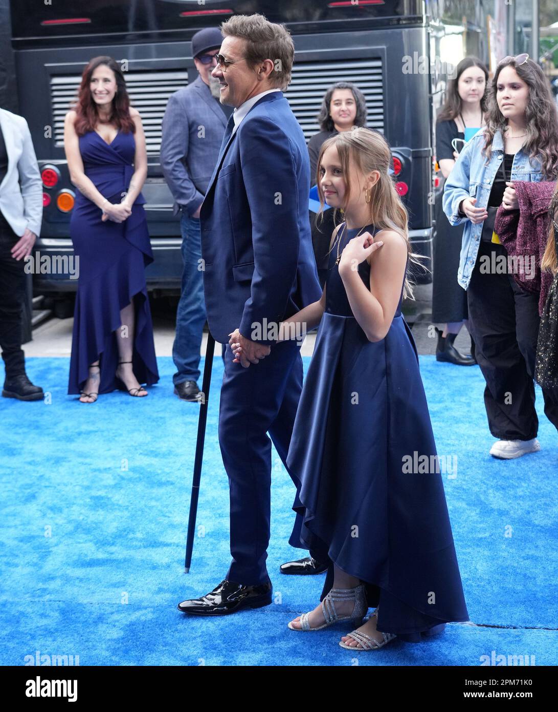 Los Angeles, USA. 11th Apr, 2023. (L-R) Jeremy Renner and Ava Berlin ...