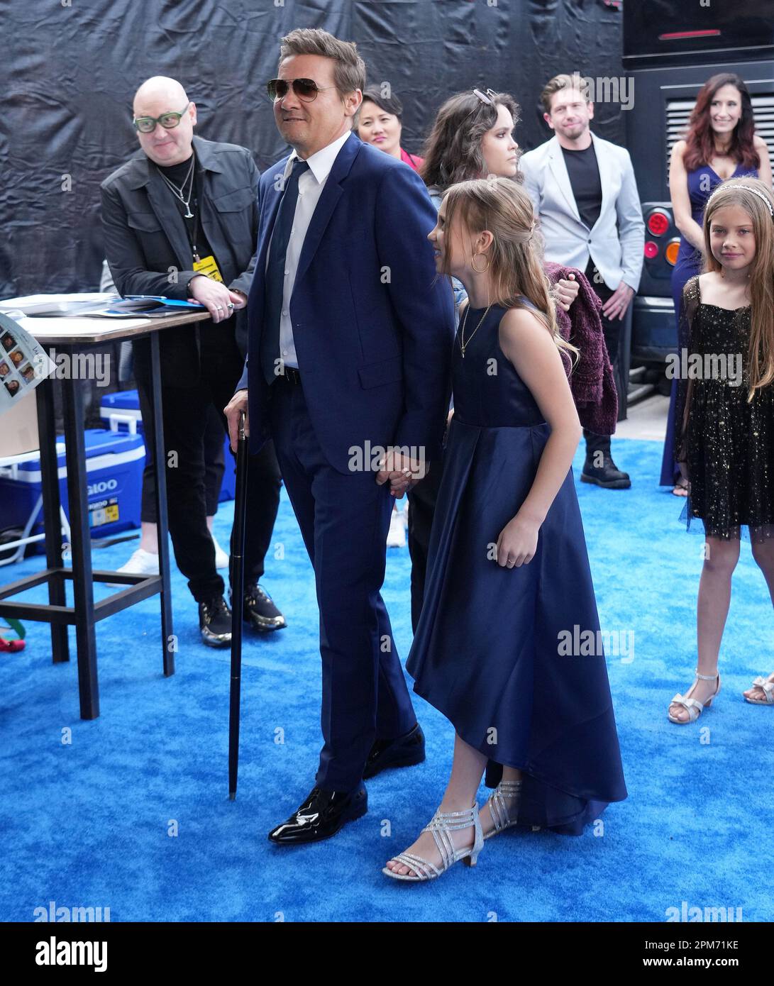 Los Angeles, USA. 11th Apr, 2023. (L-R) Jeremy Renner and Ava Berlin ...