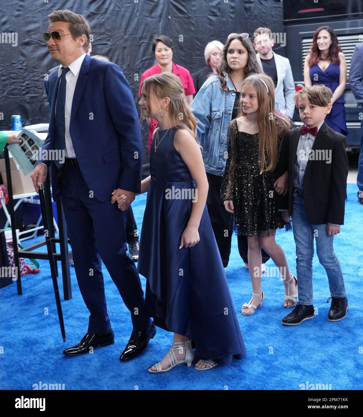 Los Angeles, USA. 11th Apr, 2023. (L-R) Jeremy Renner and Ava Berlin ...