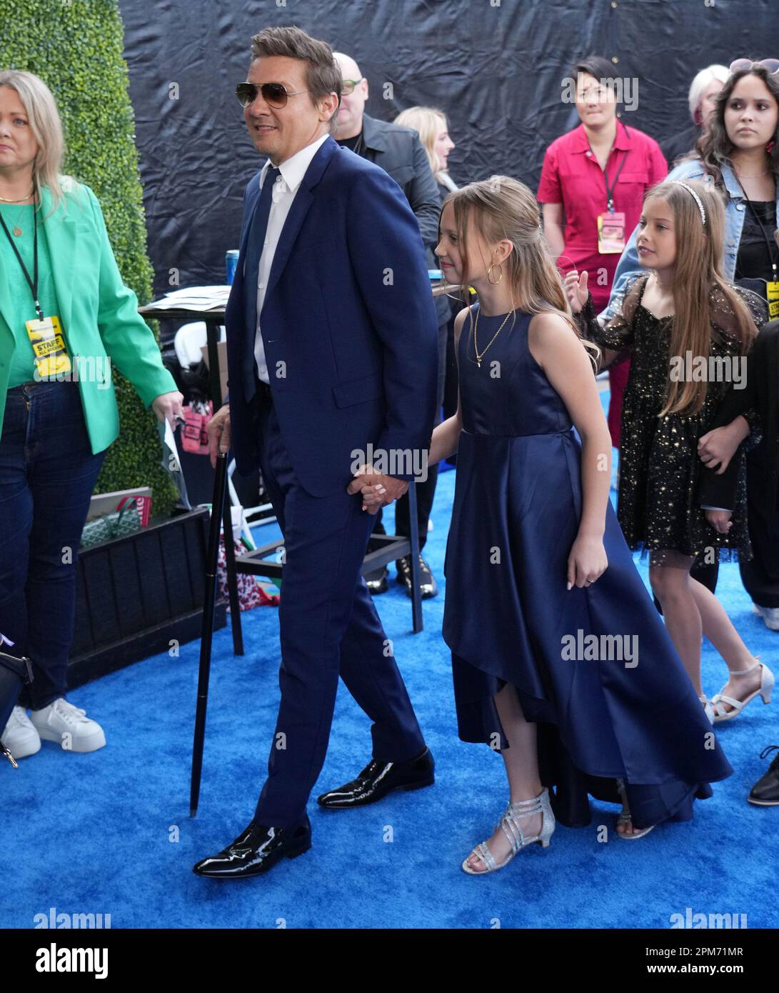 Los Angeles, USA. 11th Apr, 2023. (L-R) Jeremy Renner and Ava Berlin ...