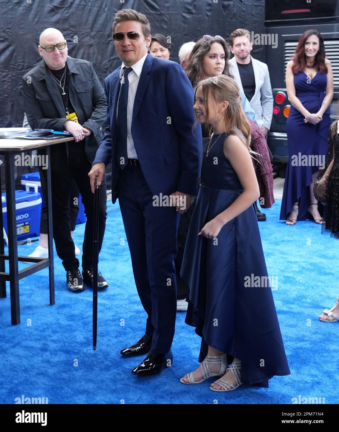 Los Angeles, USA. 11th Apr, 2023. (L-R) Jeremy Renner and Ava Berlin ...