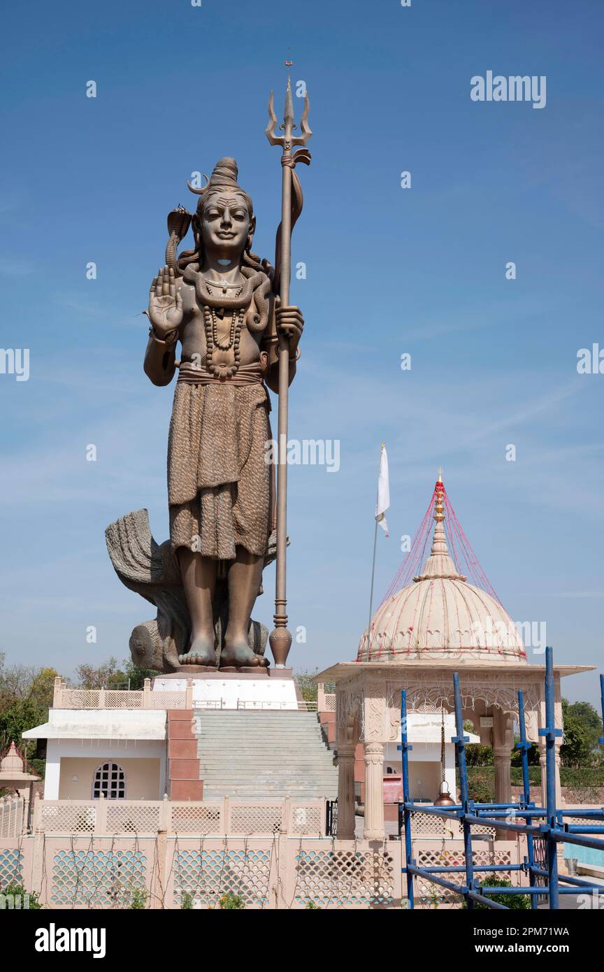 132 feet tall idol of Lord Shiva, situated in Neelkanth Mahadev Mandir ...