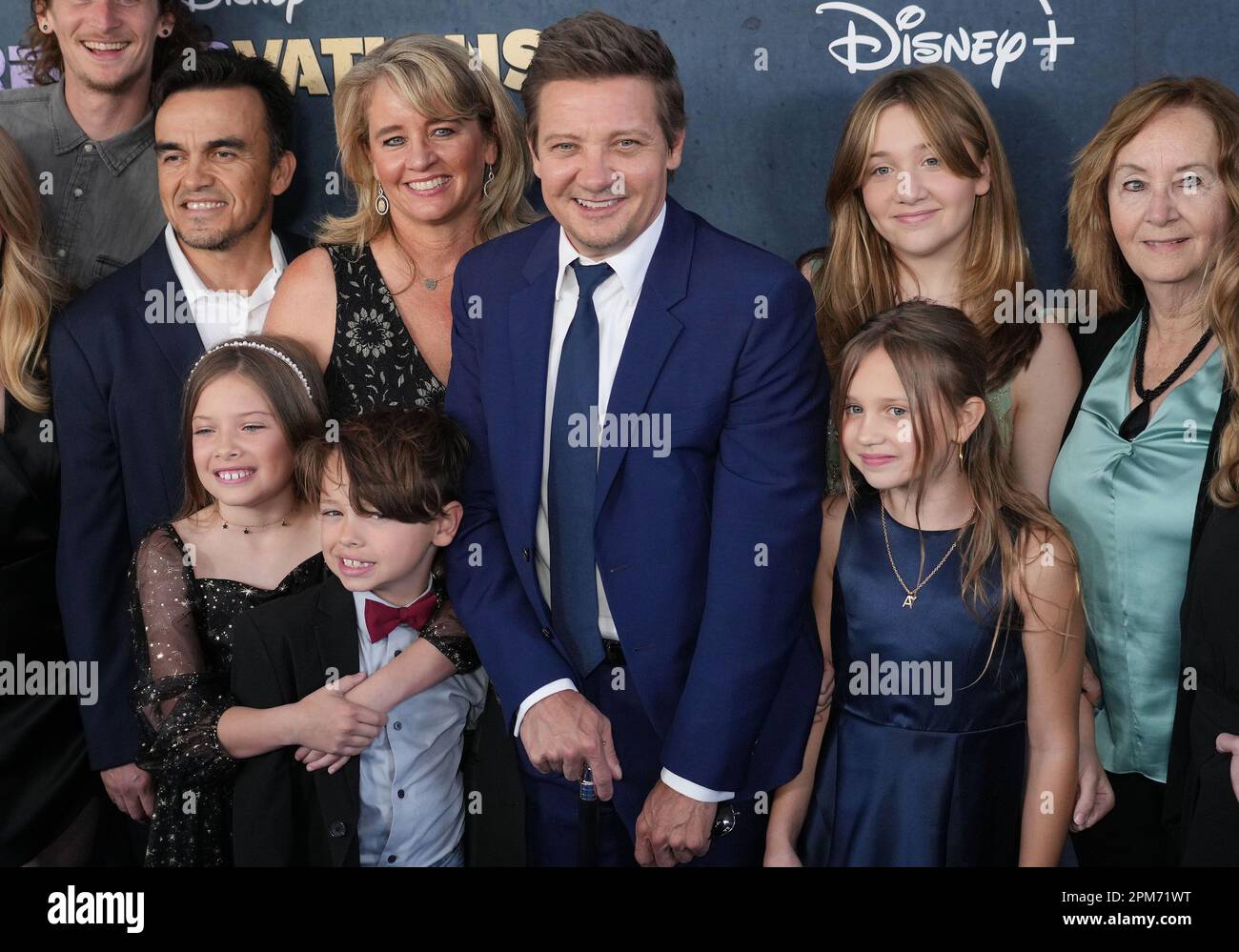 Los Angeles, USA. 11th Apr, 2023. Jeremy Renner (center) and Family ...