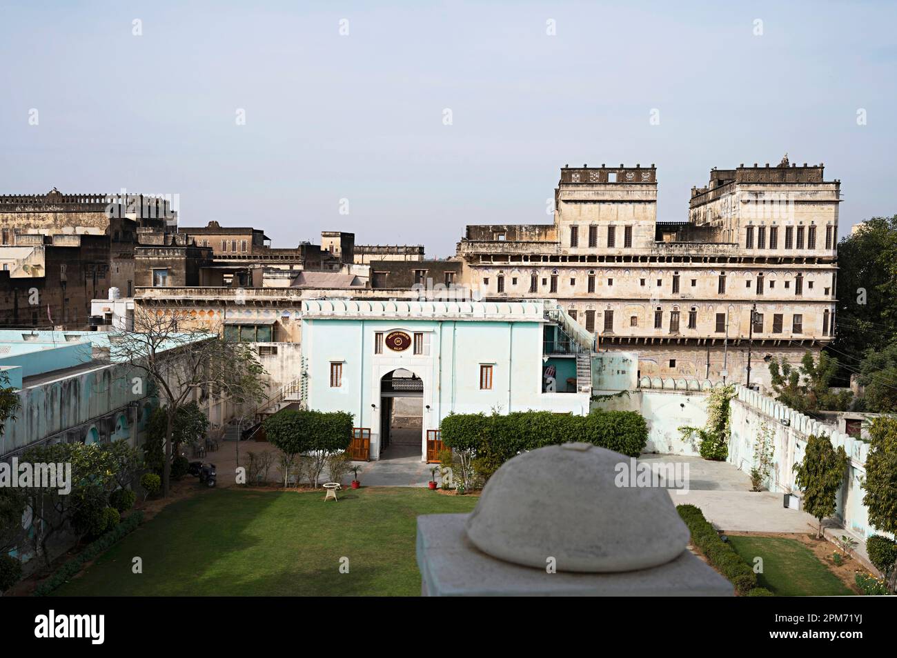 Entrance gate and gardens, Malji Ka Kamra, a century-old, restored ...