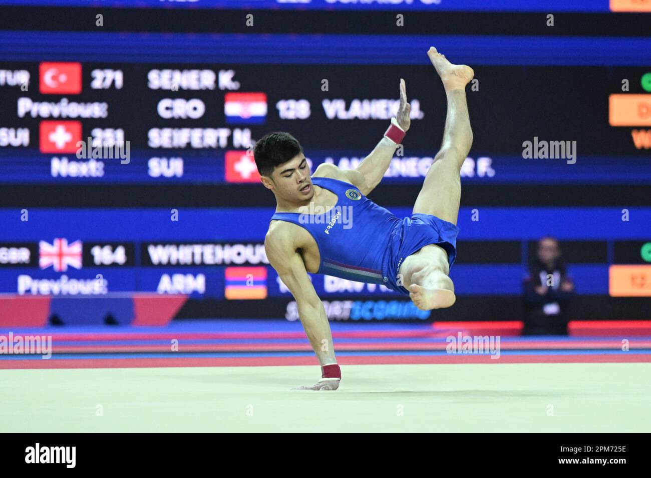 Turkey, Turkey. 11th Apr, 2023. ABBADINI Yumin (ITA) floor during ...