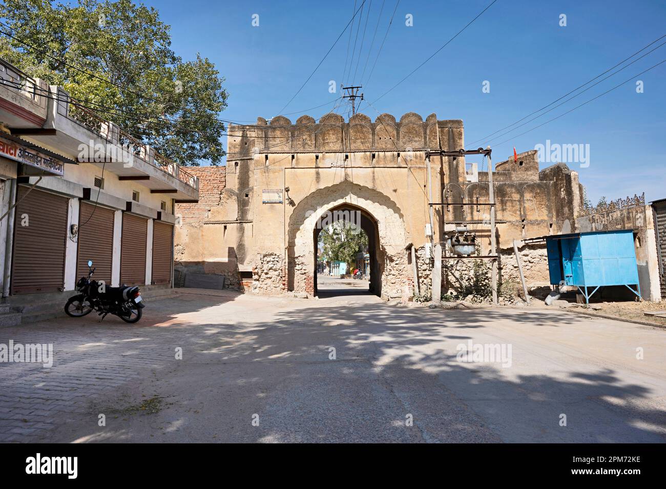 Ruins of an old entrance gate, located in Ramgarh, Shekhawati ...