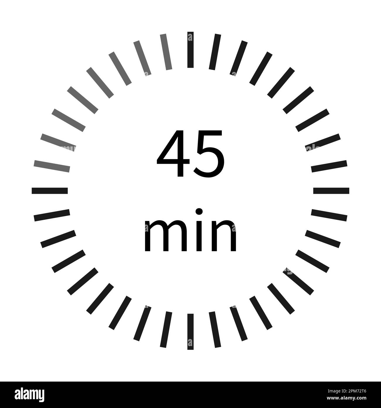 45 minutes digital timer stopwatch icon vector for graphic design, logo ... 45 minutes digital timer stopwatch icon vector for graphic design, logo ...