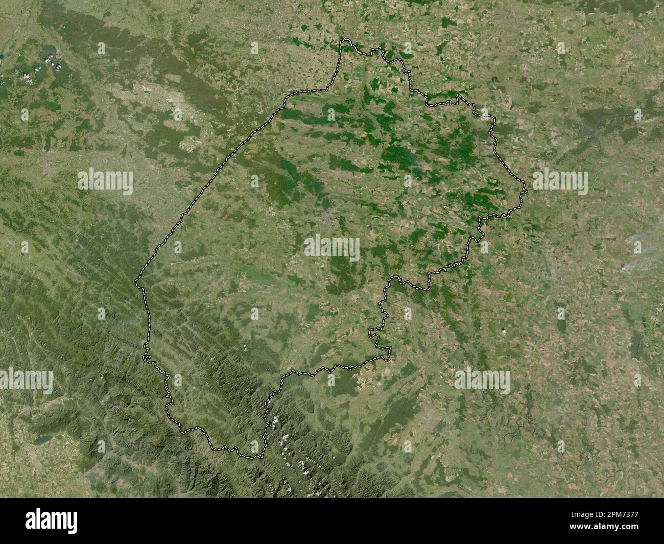 L'viv, region of Ukraine. Low resolution satellite map Stock Photo - Alamy