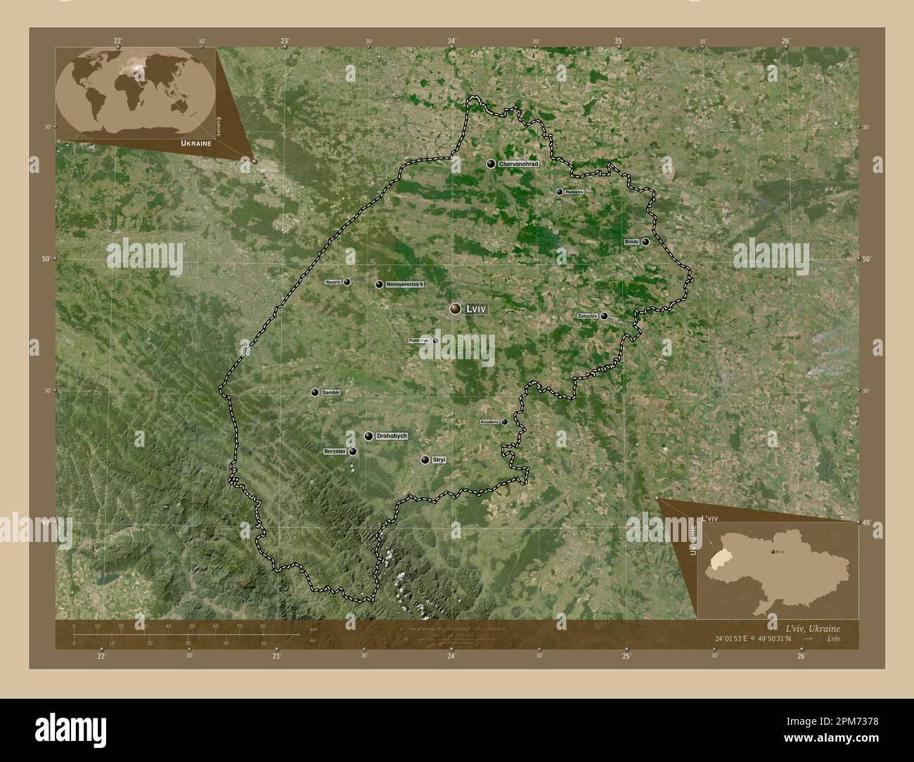 Drohobych map hi-res stock photography and images - Alamy