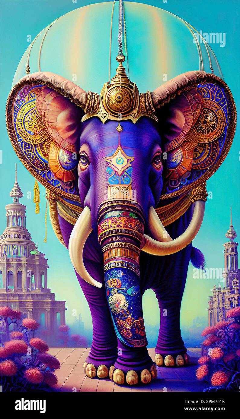 Fantasy city elephant hi-res stock photography and images - Alamy