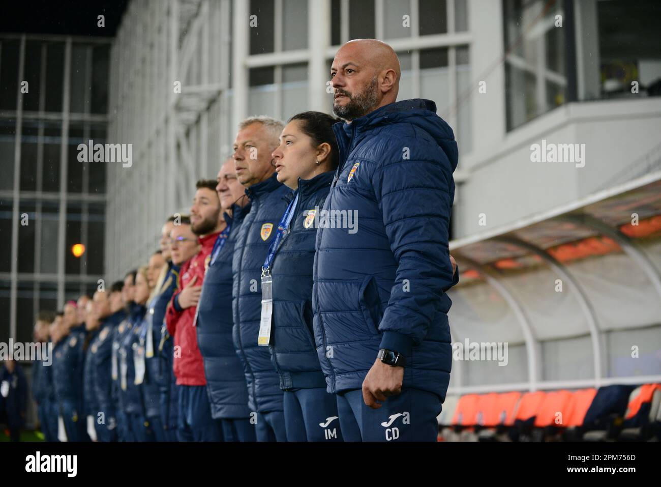 Cristian Dulca Coach of Romania women football team during Friendly ...