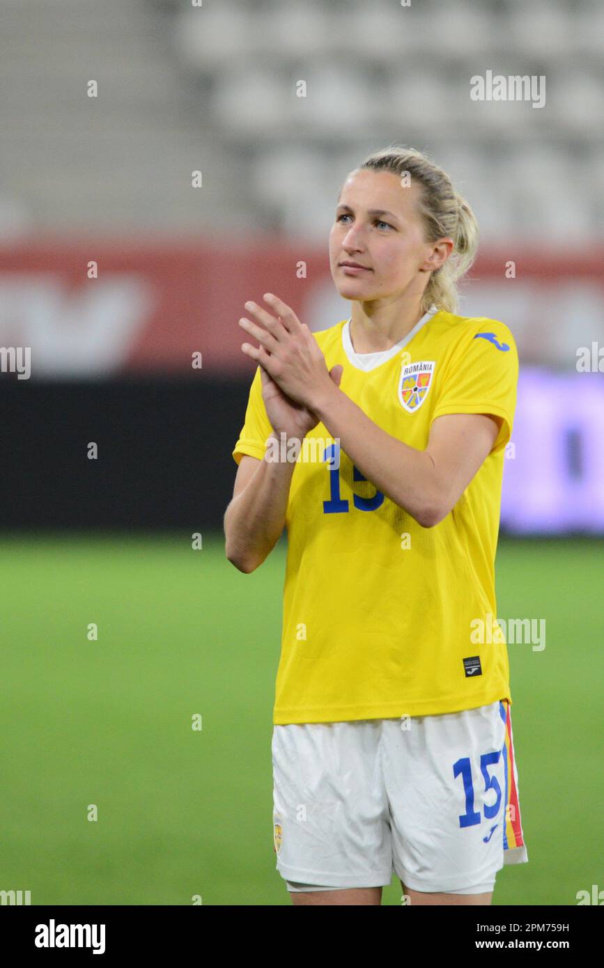 Brigitta Goder #15 during Friendly Womens football game Romania vs ...