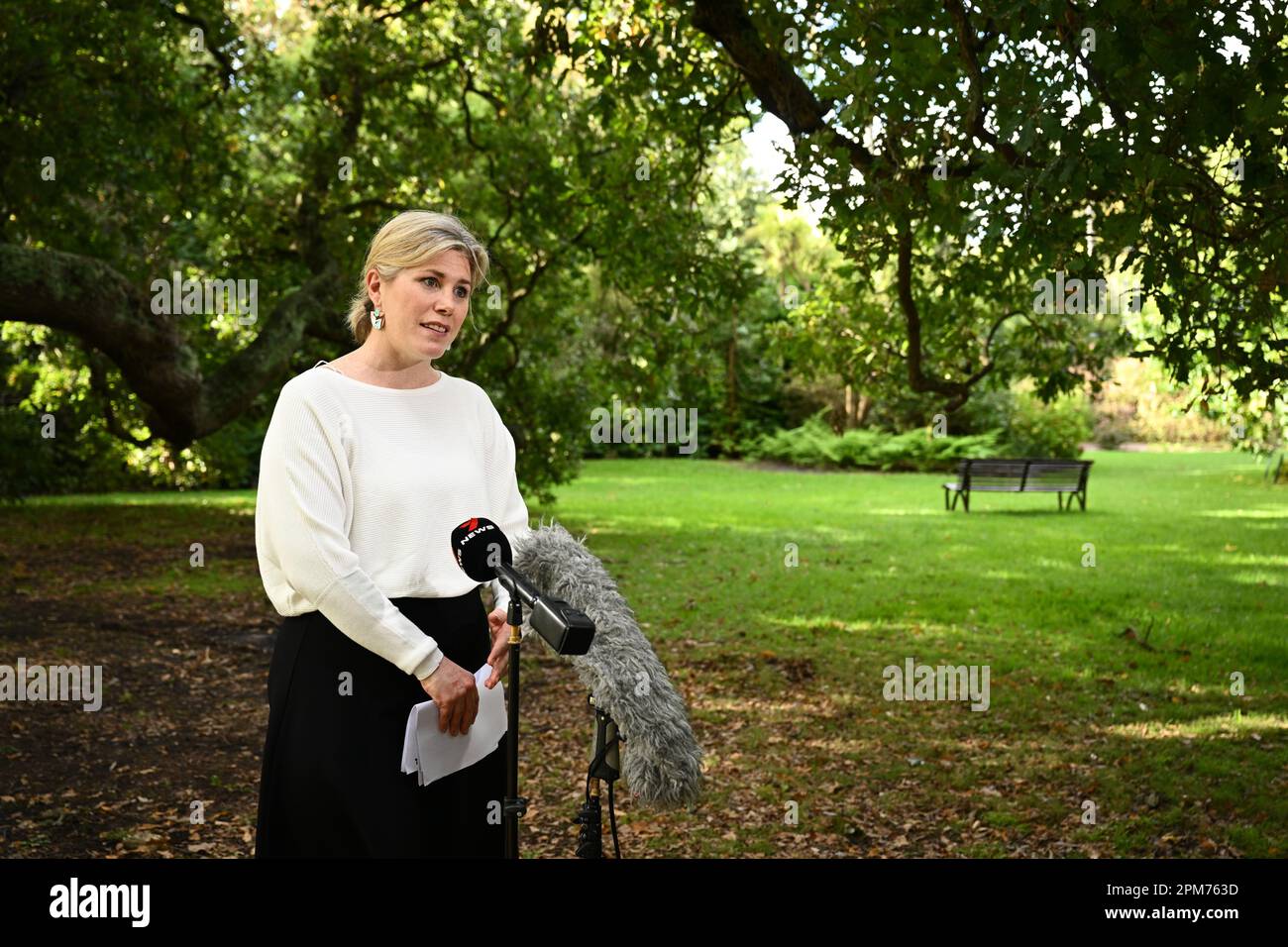 Victoria’s Deputy Chief Health Officer Dr Clare Looker speaks to media ...
