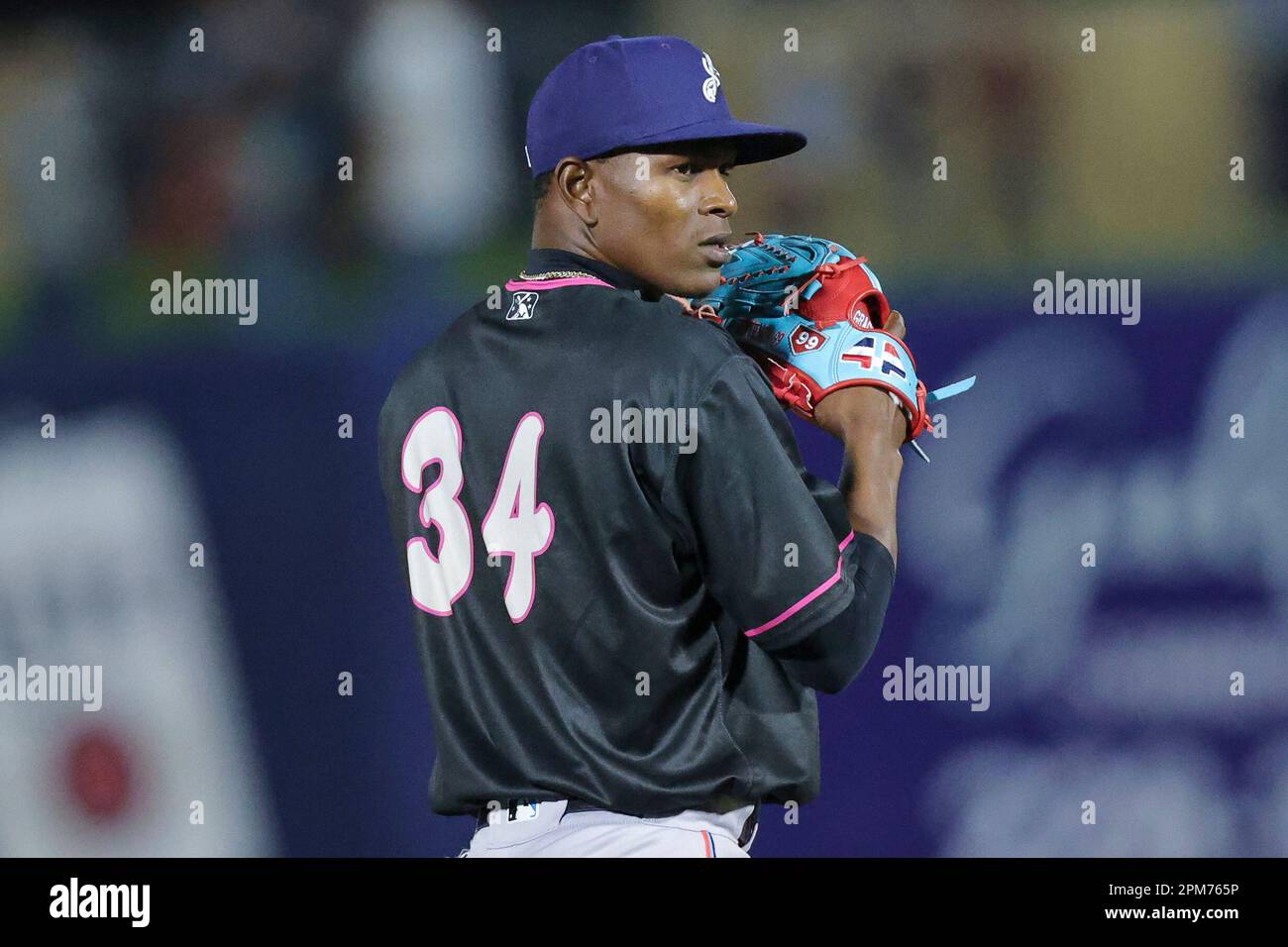Biloxi, Mississippi, USA. 11th Apr, 2023. Pensacola Blue Wahoos pitcher ...