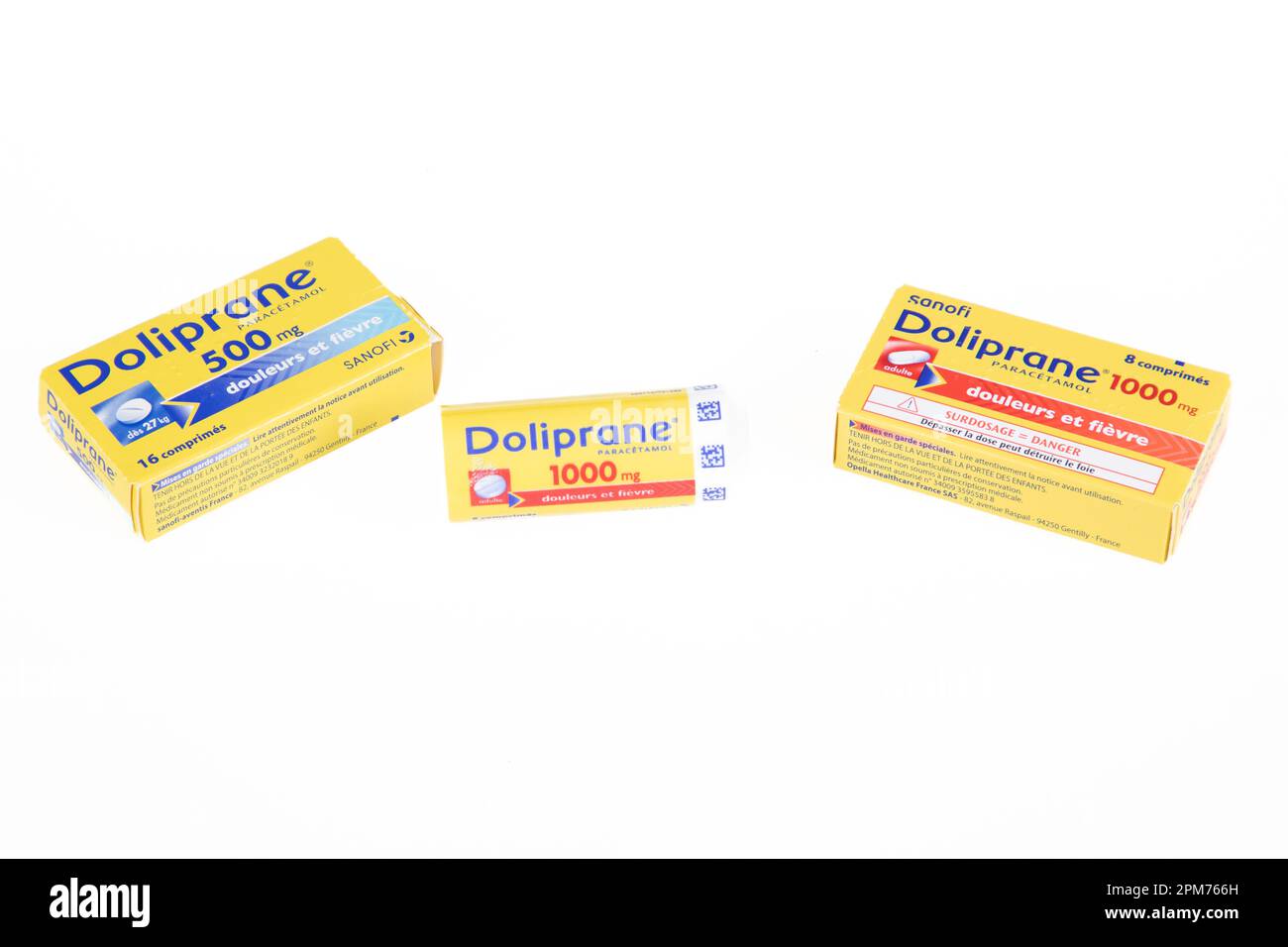 Bordeaux , Aquitaine France - 04 10 2023 : doliprane sanofi 1000 500 ...