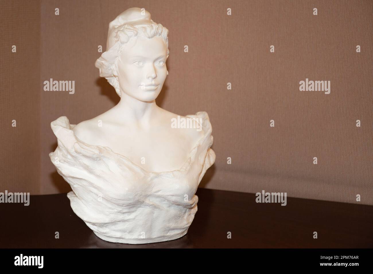 Statue of the bust of Marianne in france city hall of French Republic ...