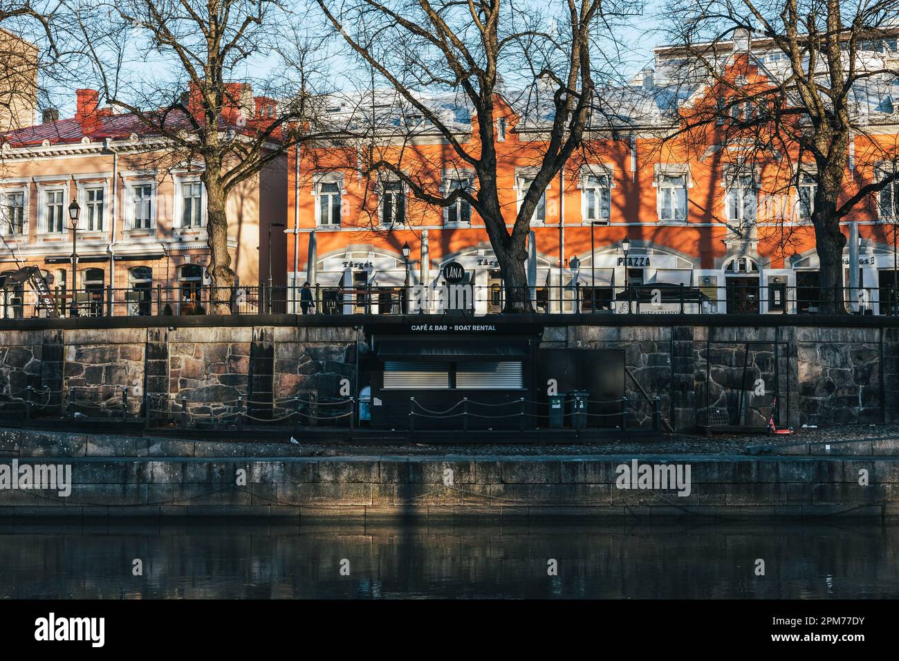 Little boat rental cottage and Vähätori square in Turku, Finland in ...