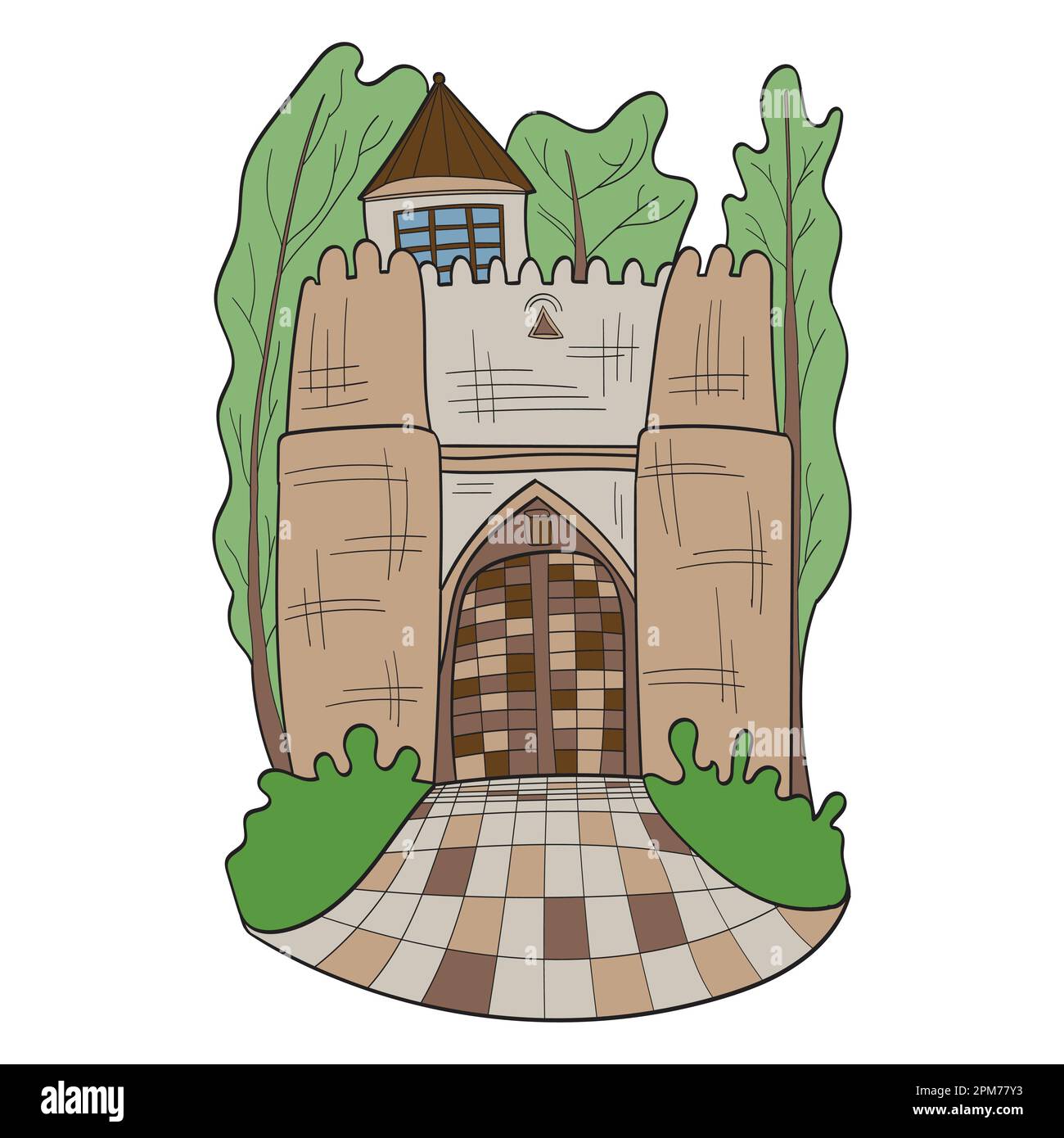 Fort wood history Stock Vector Images - Alamy