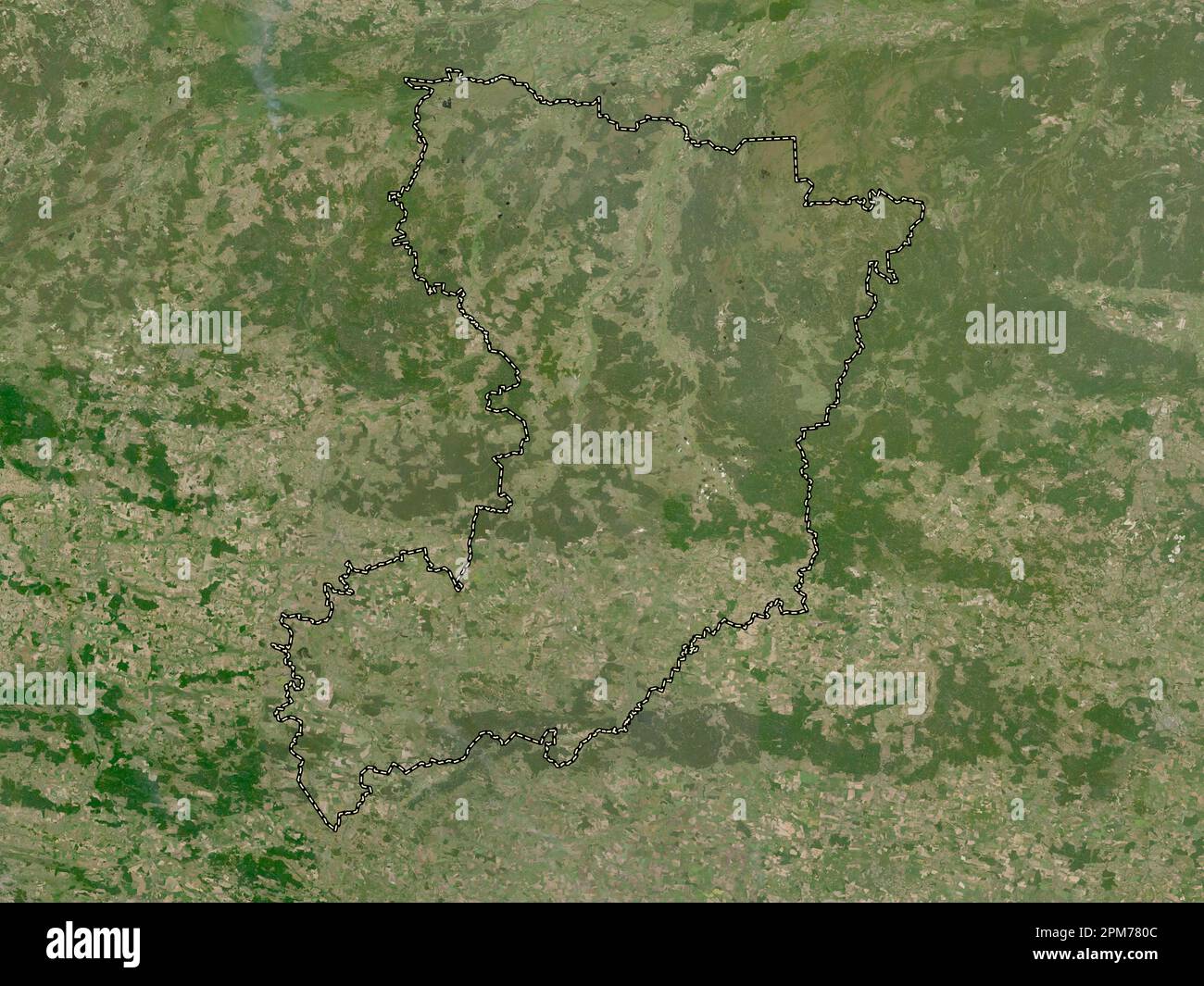 Rivne, region of Ukraine. Low resolution satellite map Stock Photo - Alamy