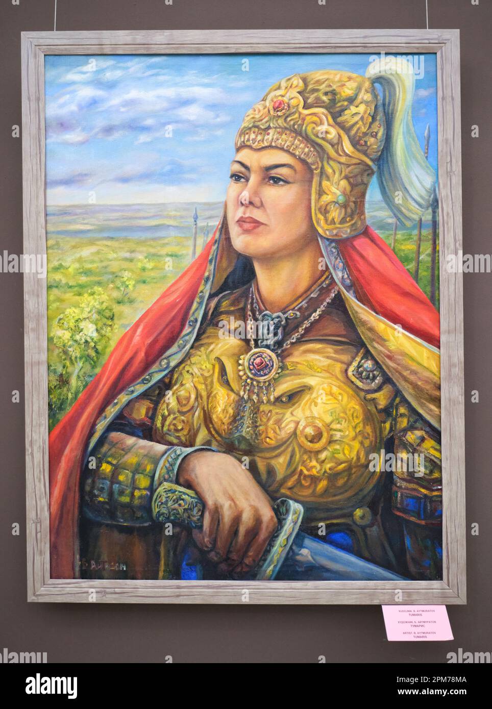 A portrait of the famous woman leader, warrior, Tumaris. At the ...