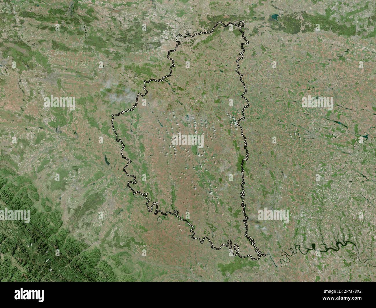 Ternopil', region of Ukraine. High resolution satellite map Stock Photo ...