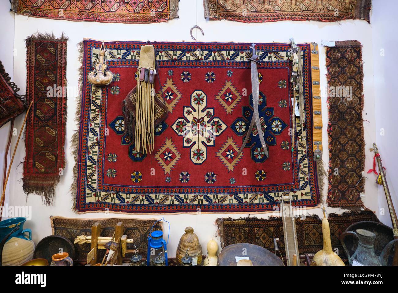 Traditional textiles, weavings, objects. At the Amet and Ayimkhan ...