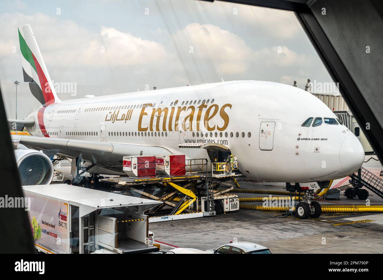 Dubai, United Arab Emirates - April 12, 2023: Emirates Airline Airbus ...
