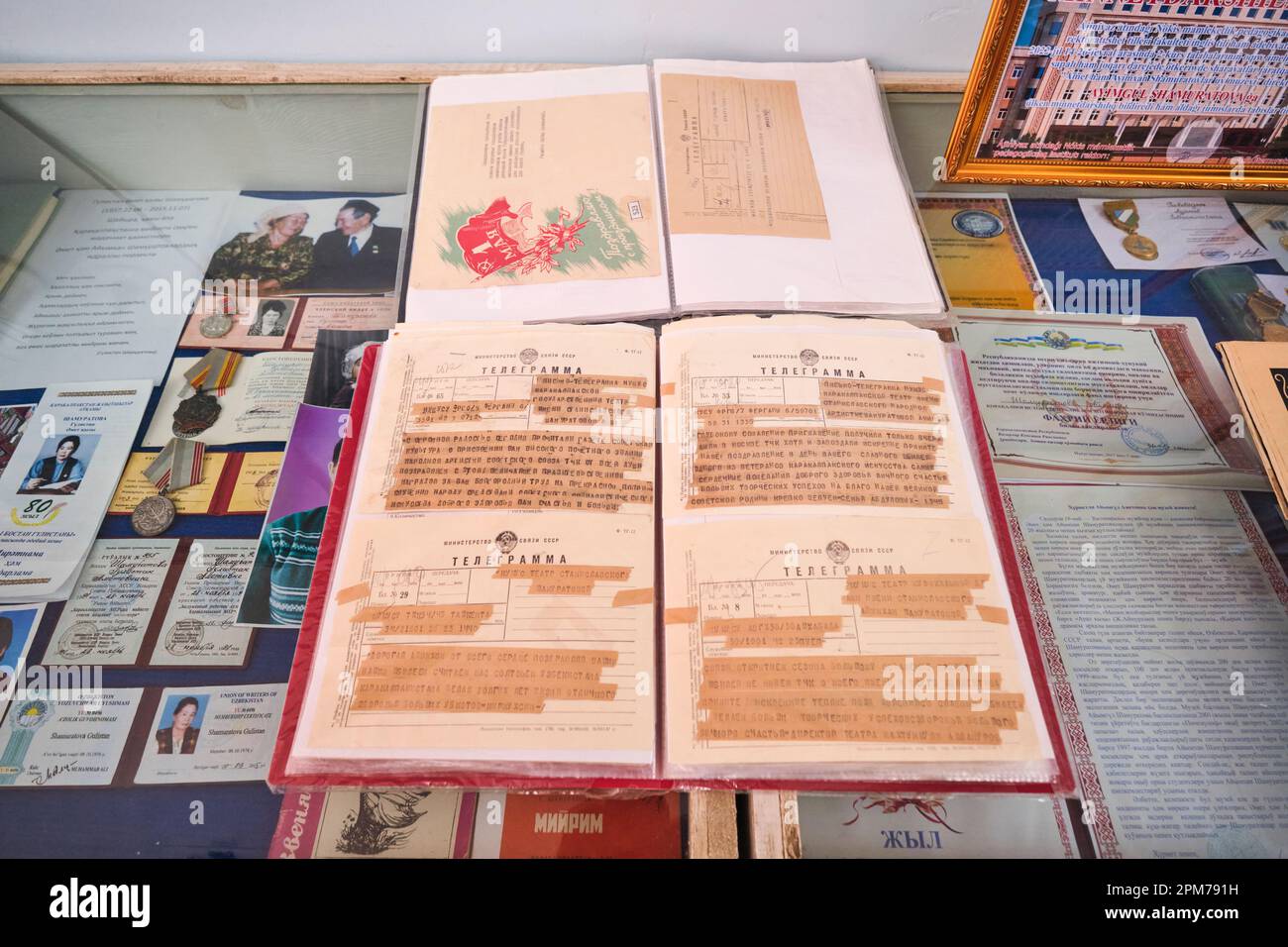 Old Soviet, USSR era correspondence, telegrams. At the Amet and ...