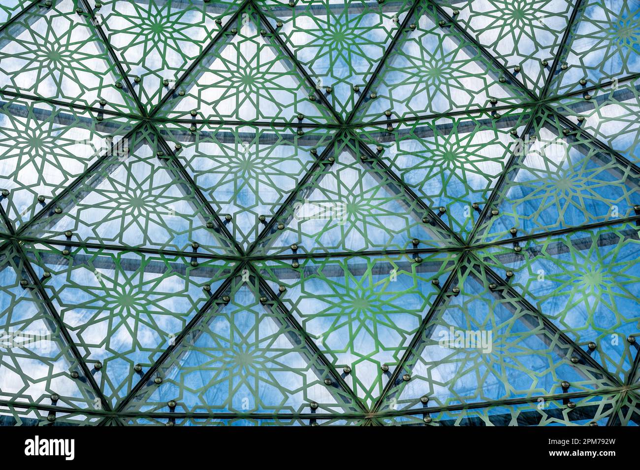 abstract background with arabic ornament. part of modern architectural ...