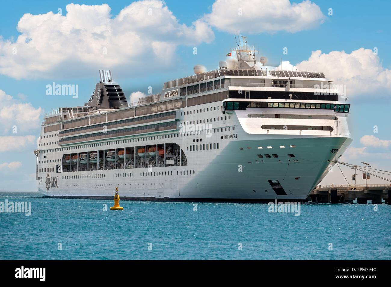Dubai, United Arab Emirates - April 4, 2023: Cruise ship MSC Opera ...