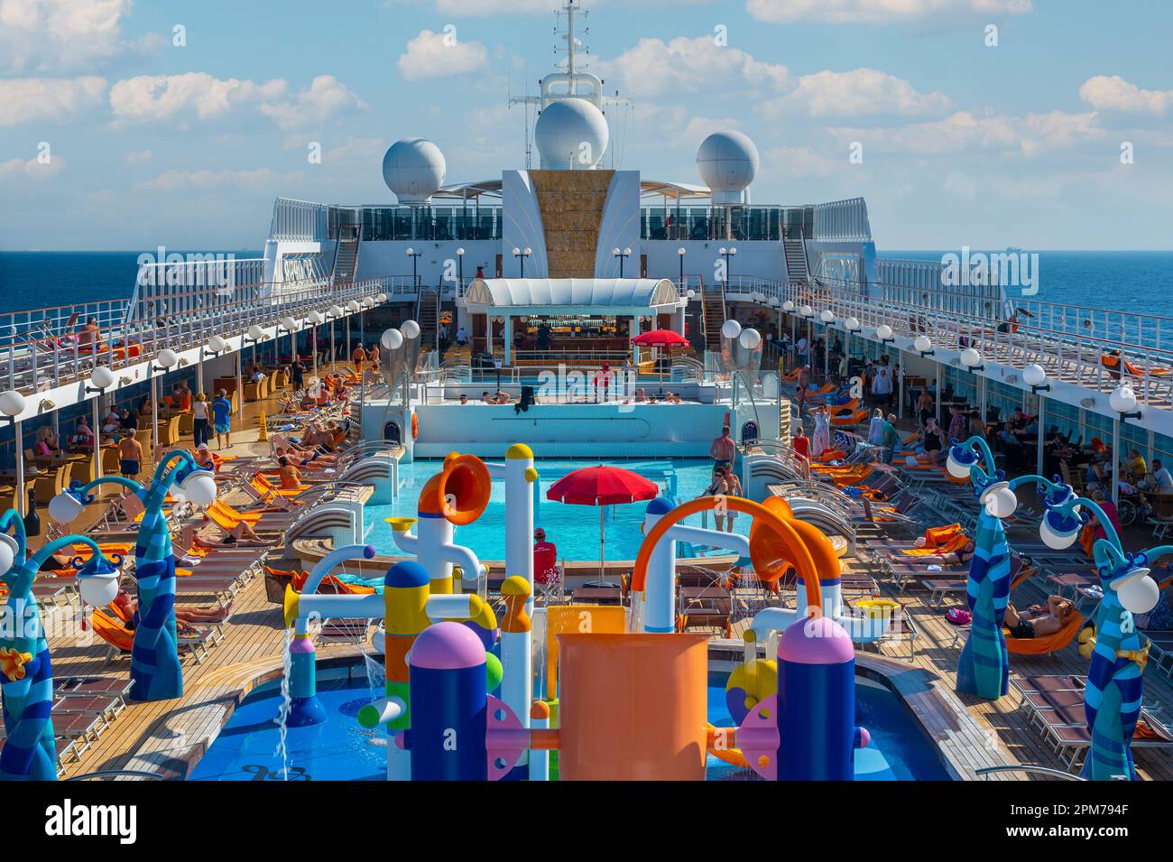 Dubai, United Arab Emirates - April 4, 2023: Cruise ship MSC Opera ...