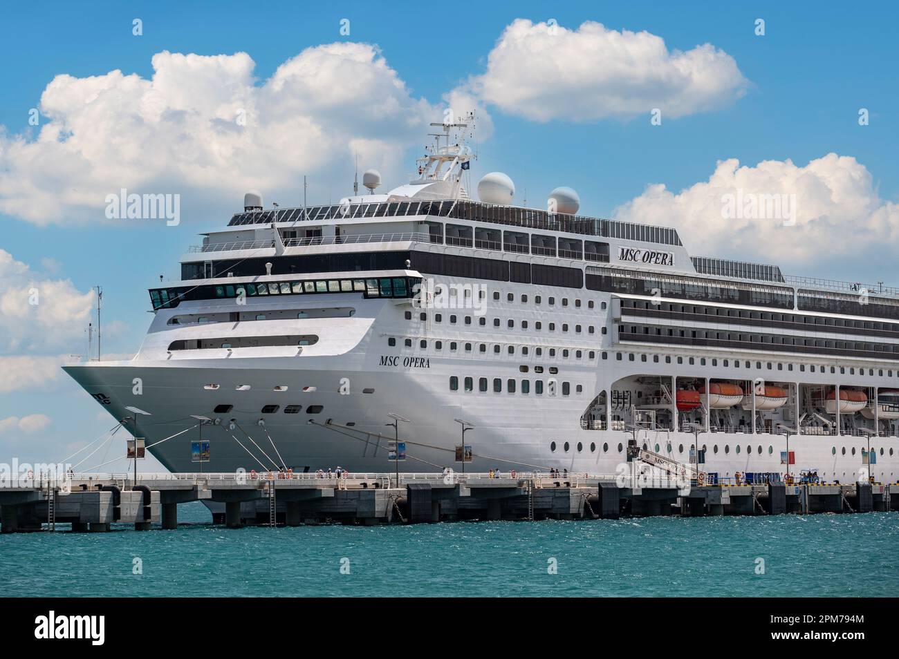 Dubai, United Arab Emirates - April 4, 2023: Cruise ship MSC Opera ...