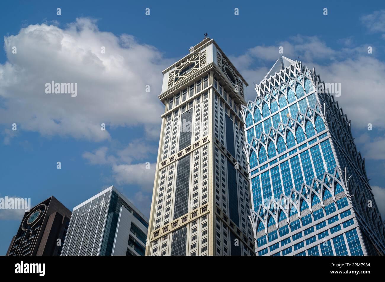 Dubai, United Arab Emirates - April 4, 2023: Dubai city skyscrapers ...